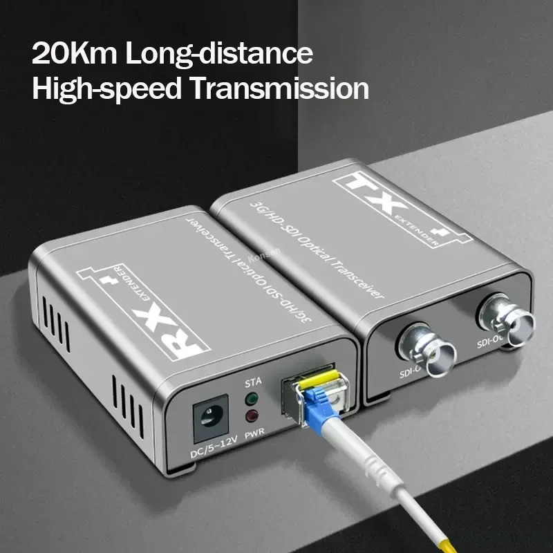 HD SDI Fiber Extender over LC Fiber Optical Cable 20Km 1080P 60Hz 3G ...