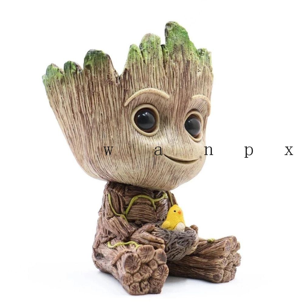 WANPX Tree Man Groot Model Car Decoration Mini Groot Figure Toys ...