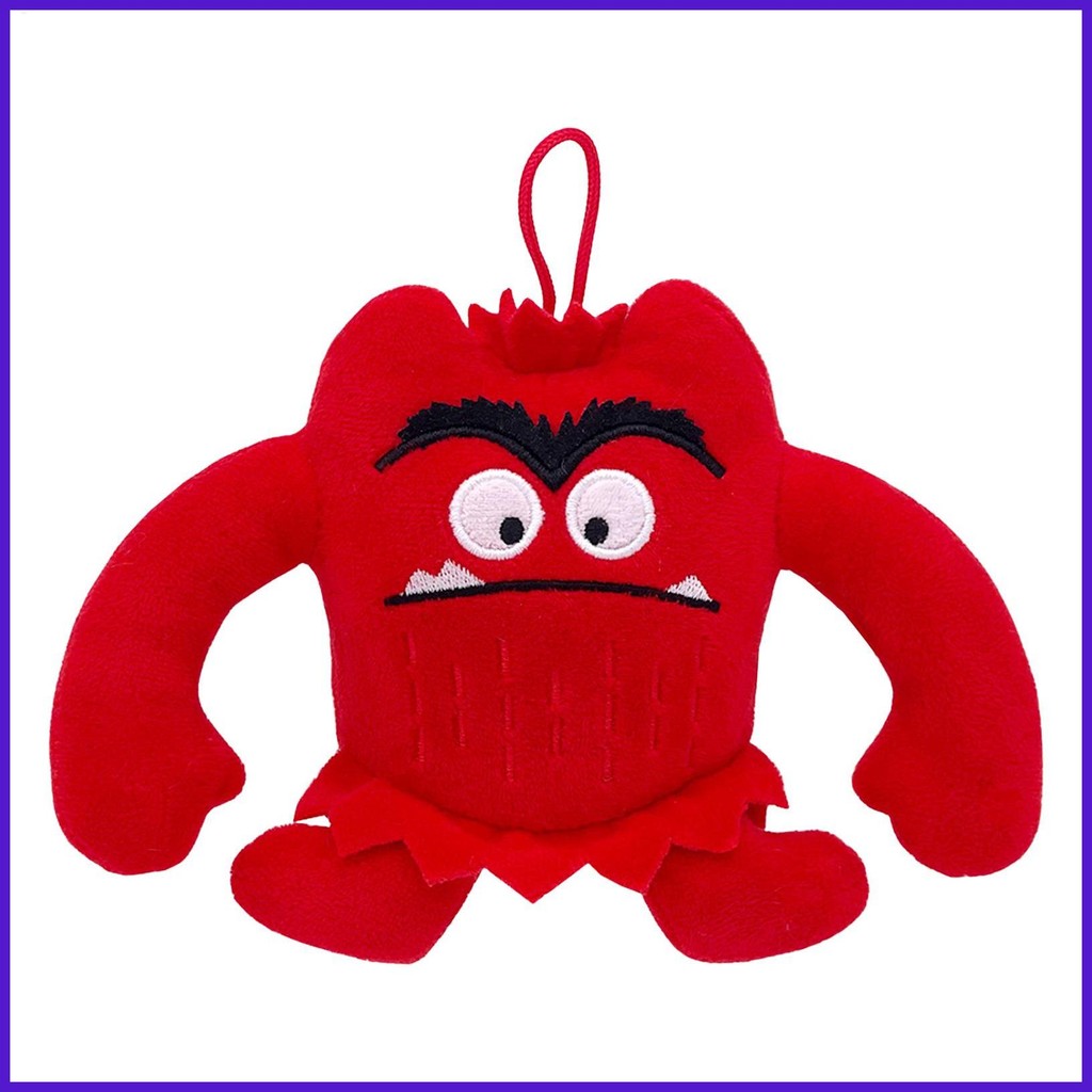 For The Colour Monster Bag Charm Plush Plush Cute Backpack Keychains ...
