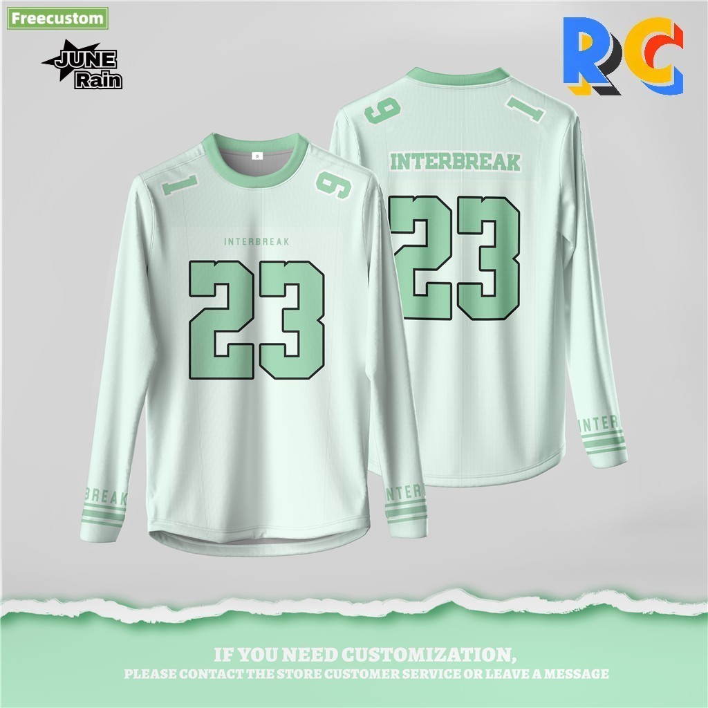 June Rain-【Free custom】Korean style 2025 New Design long sleeves Number ...