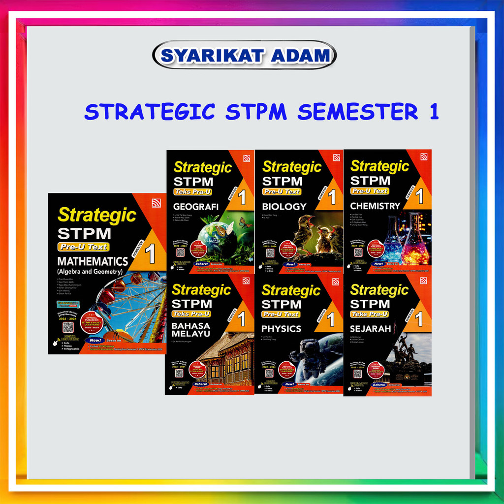 [ADM] BUKU RUJUKAN : STRATEGIC STPM TEKS PRA-U SEMESTER 1 | Shopee Malaysia