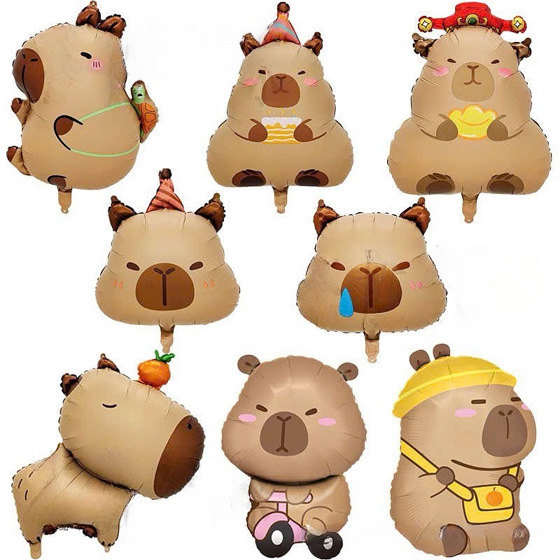 New Kapibara Aluminum Foil Balloon Theme Party Decoration Kapibala ...