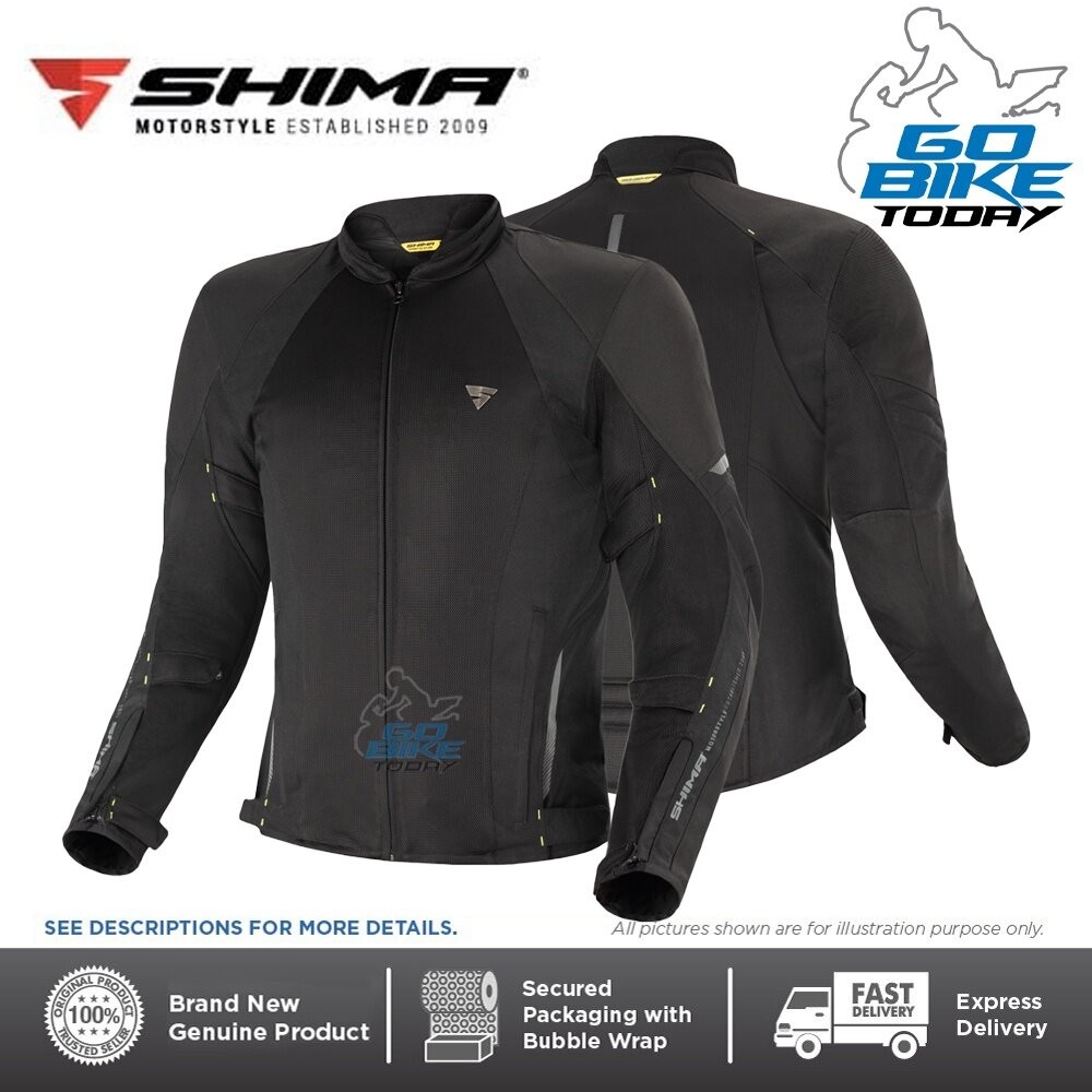 Shima Men Jacket Jet (BLACK) | Shopee Malaysia