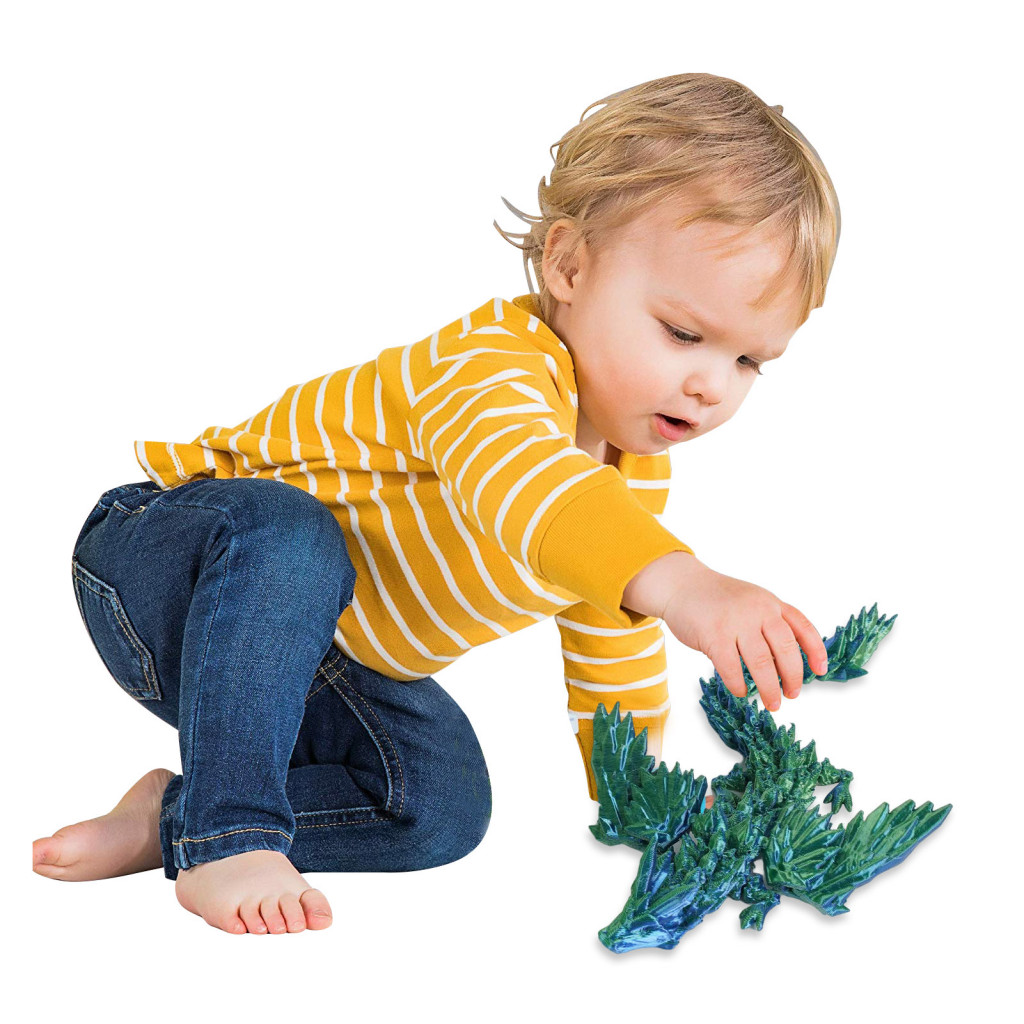 AMAR Portable Dragon Toy Articulated Chinese Dragon Figurine with ...