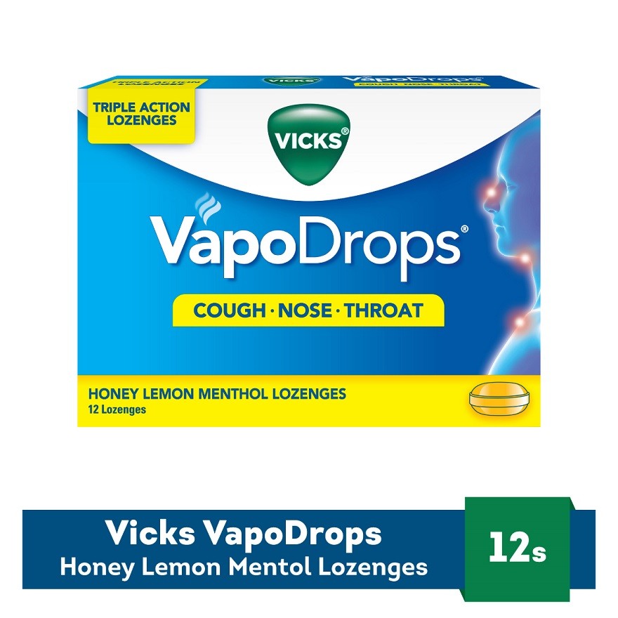 VICKS Vapodrops Honey Lemon (12's) | Shopee Malaysia