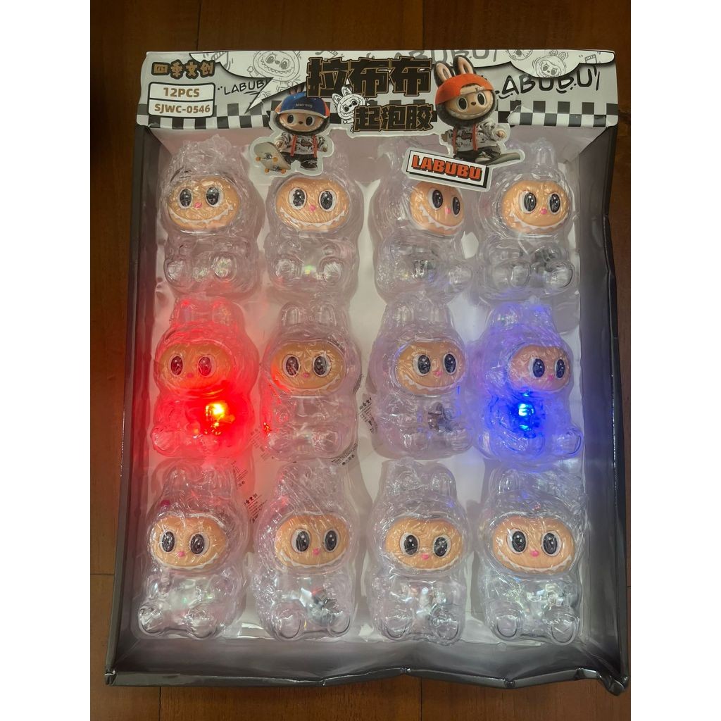 Labubu Crystal Mud Slime Labubu LED Slime Labubu with Lights | Shopee ...