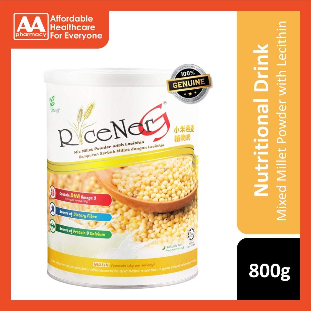 Fitwell RiceNerG 800g (Mix Millet Powder with Lecithin) | Shopee Malaysia