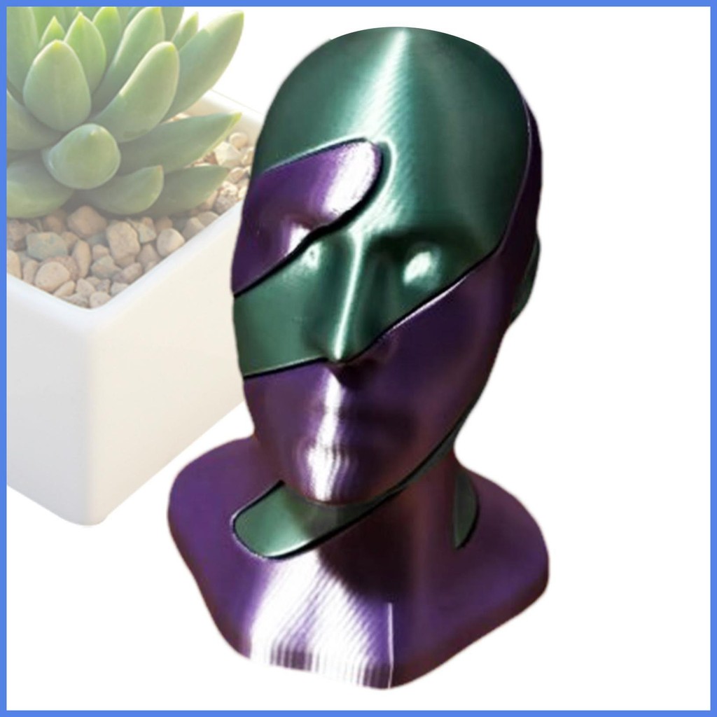 3D Printed Fidget Toys Penetrating Sculpture Abstract Head Toys 3D ...