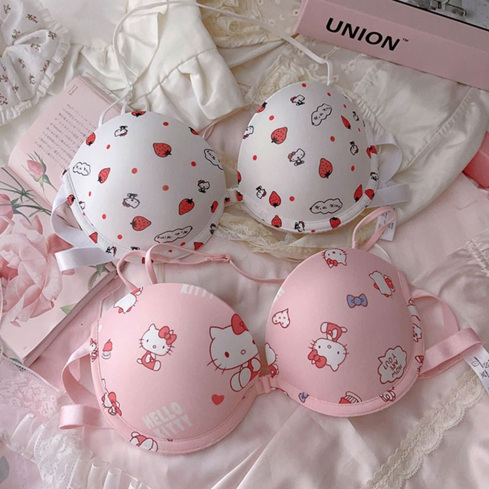 /Cartoon Girly Style Small Breasts Gathering Big Underwear Invisible ...