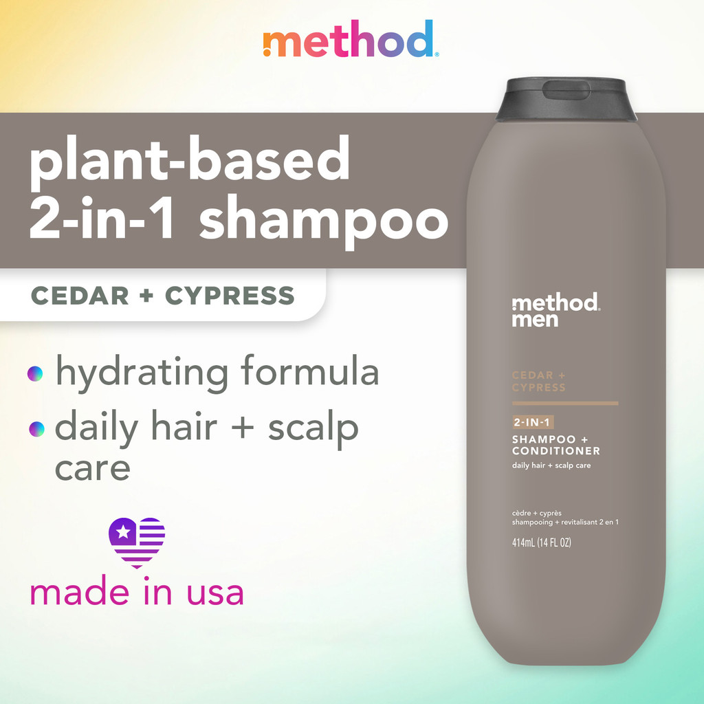 method men 2In1 Shampoo+Conditioner - cedar + cypress 414ml | Shopee ...
