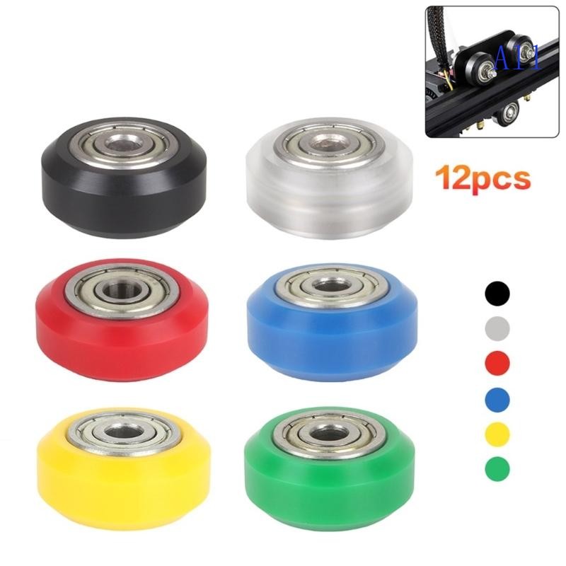 All Plastic Linear Bearing Pulley 625zz Passive Round Wheel Roller for ...