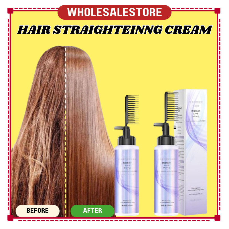 Korea Hair Straightener Cream Ubat Lurus Rambut Rebonding Straight Hair ...