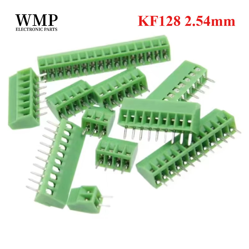 10/5Pcs KF128 2.54mm PCB Universal Screw Terminal Blocks Connector 2Pin 3Pin 4Pin 5Pin 6Pin 7Pin ...