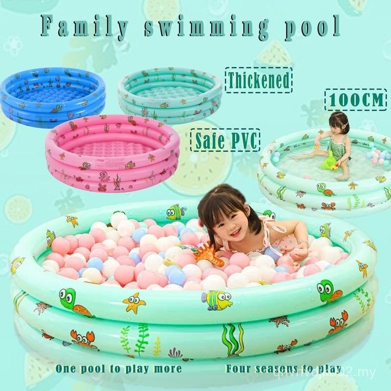 Inflatable Round Swimming Pool Children Bathtub Kids Pool Kolam Renang ...