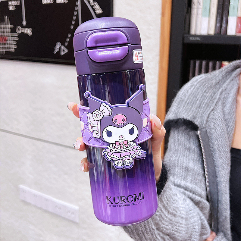kuromi water bottle kuromi bottle botol air tahan sejuk kuromi Cawan termos kanak-kanak Sanrio ...