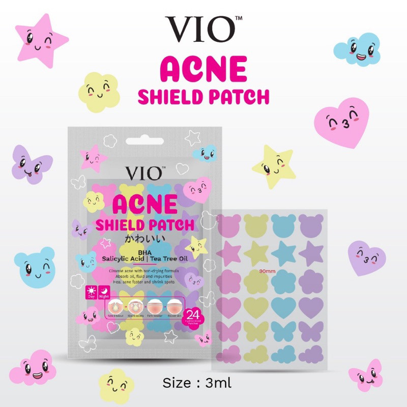 ️Domestika ️ Vio Acne Shield Patch - 24 Patches / CHARACTER Acne ...