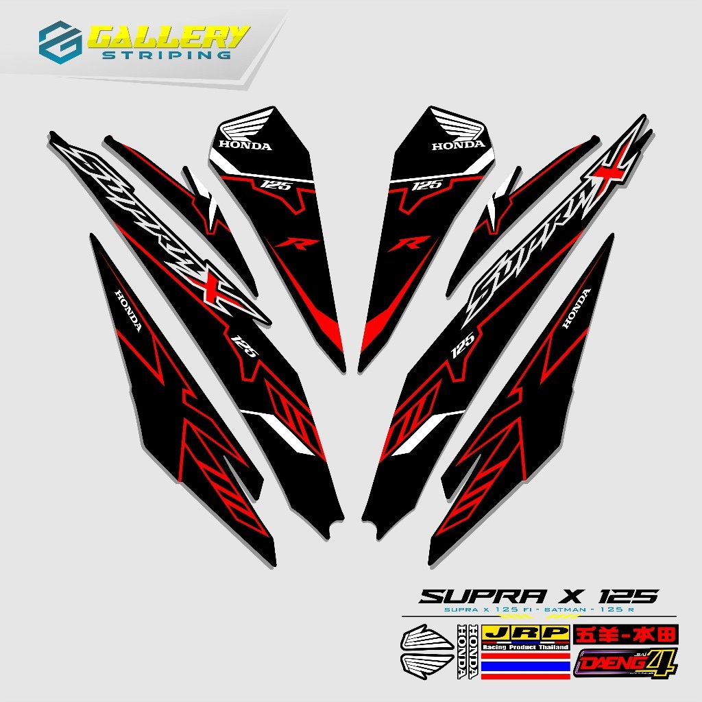 Honda Supra X 125 Fi Striping Supra X Sticker | Shopee Malaysia