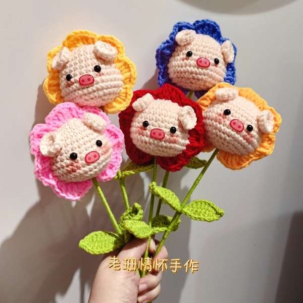 crochet flower crochet bouquet flower crochet Produk siap memenangi ...