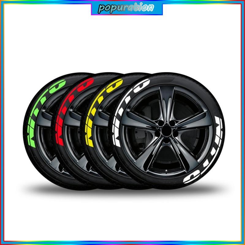 POP 8 Pcs Custom Car Stickers DIY Kit NITTO-Pattern Pattern Scooter ...