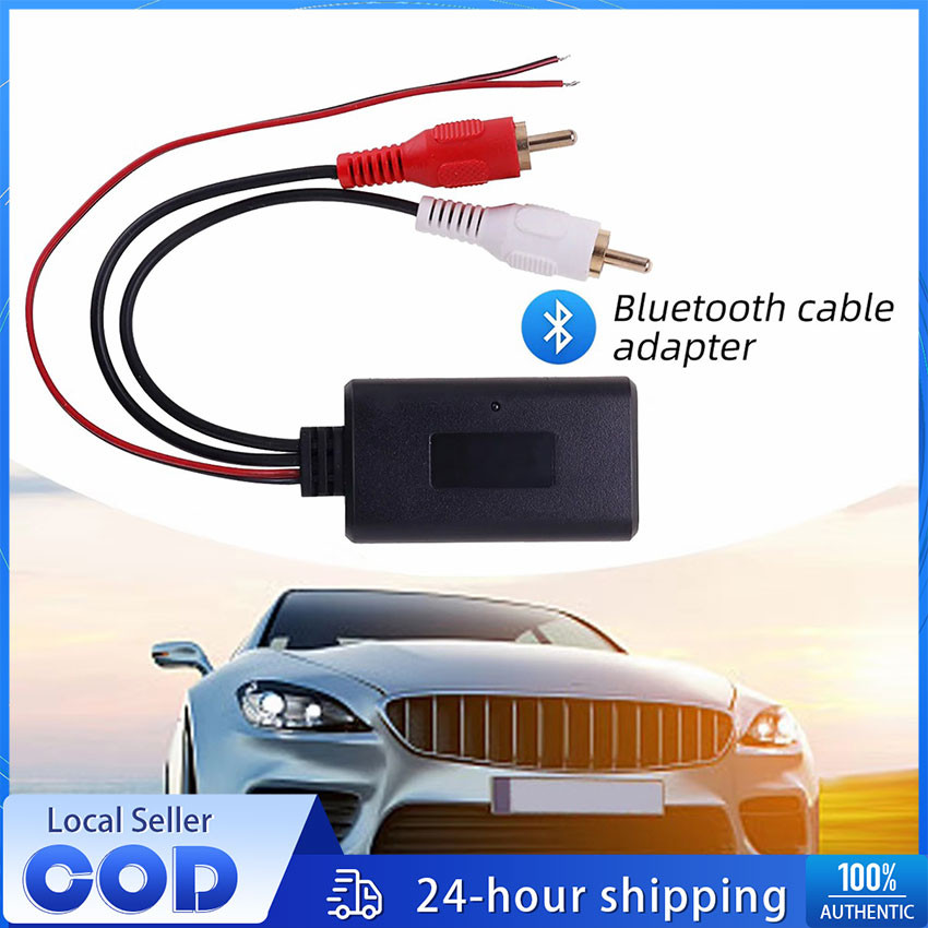 Auto Audio Input Play Wireless Bluetooth AUX Receiver Module 2 RCA ...