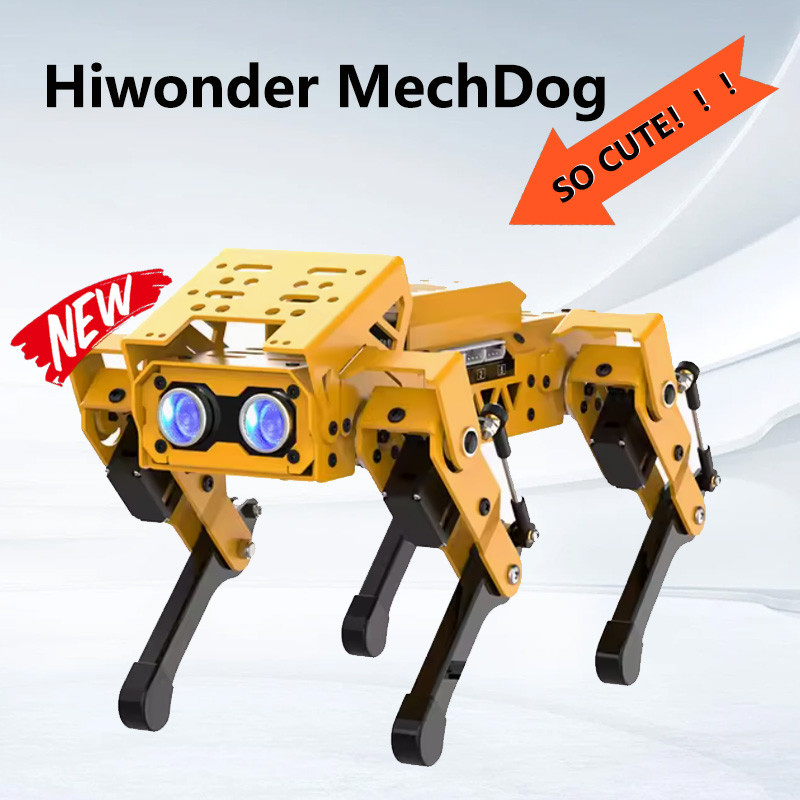 MechDog Hiwonder Open Source AI Robot Dog with ESP32 Controller, High-Speed Coreless Servos ...