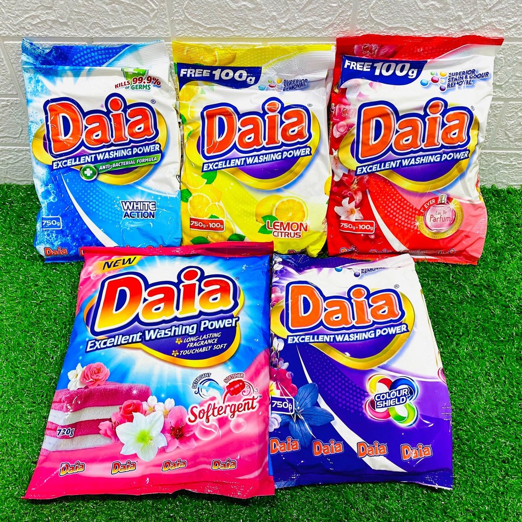 DAIA DETERGENT POWDER & SOFTENER (750g/720g) (Laundry Powder Detergent ...