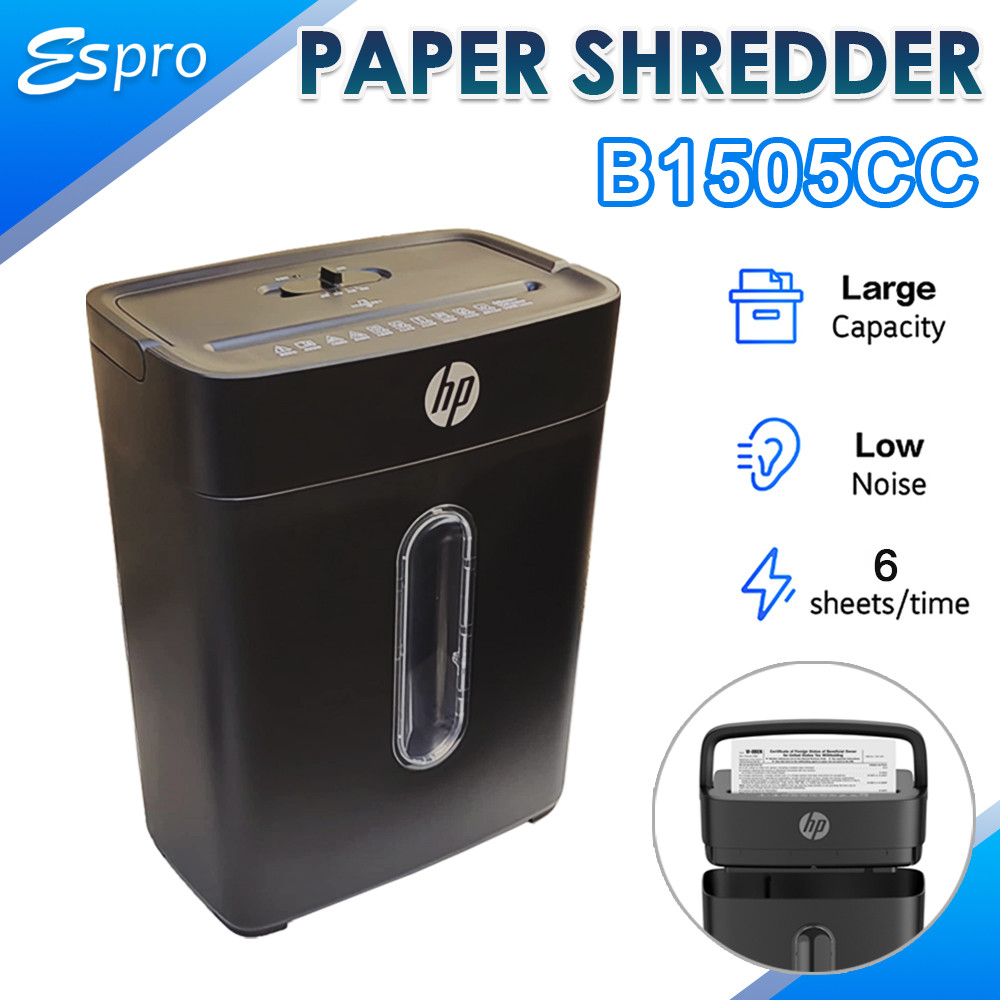 HP B1505CC Automatic Shredder 15L Desktop Shredder CD Card Office ...