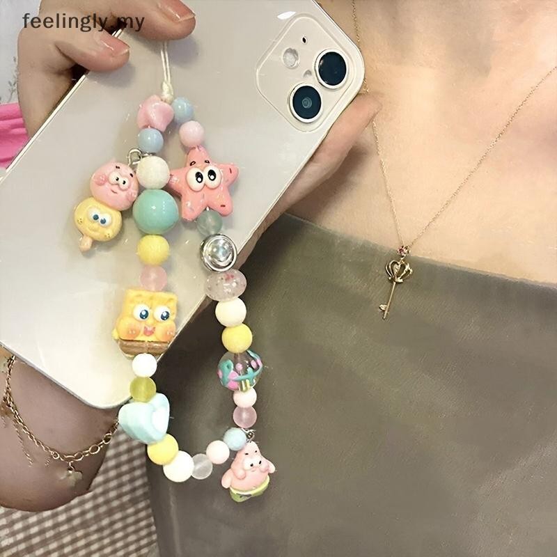 [T&B May] SpongeBob Patrick Star Phone Lanyard Strap Pendant Cartoon ...