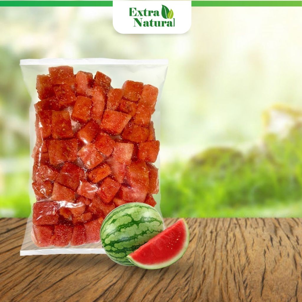 【Frozen】Red Watermelon Cube | No Sugar No Preservative | Buah Tembikai ...
