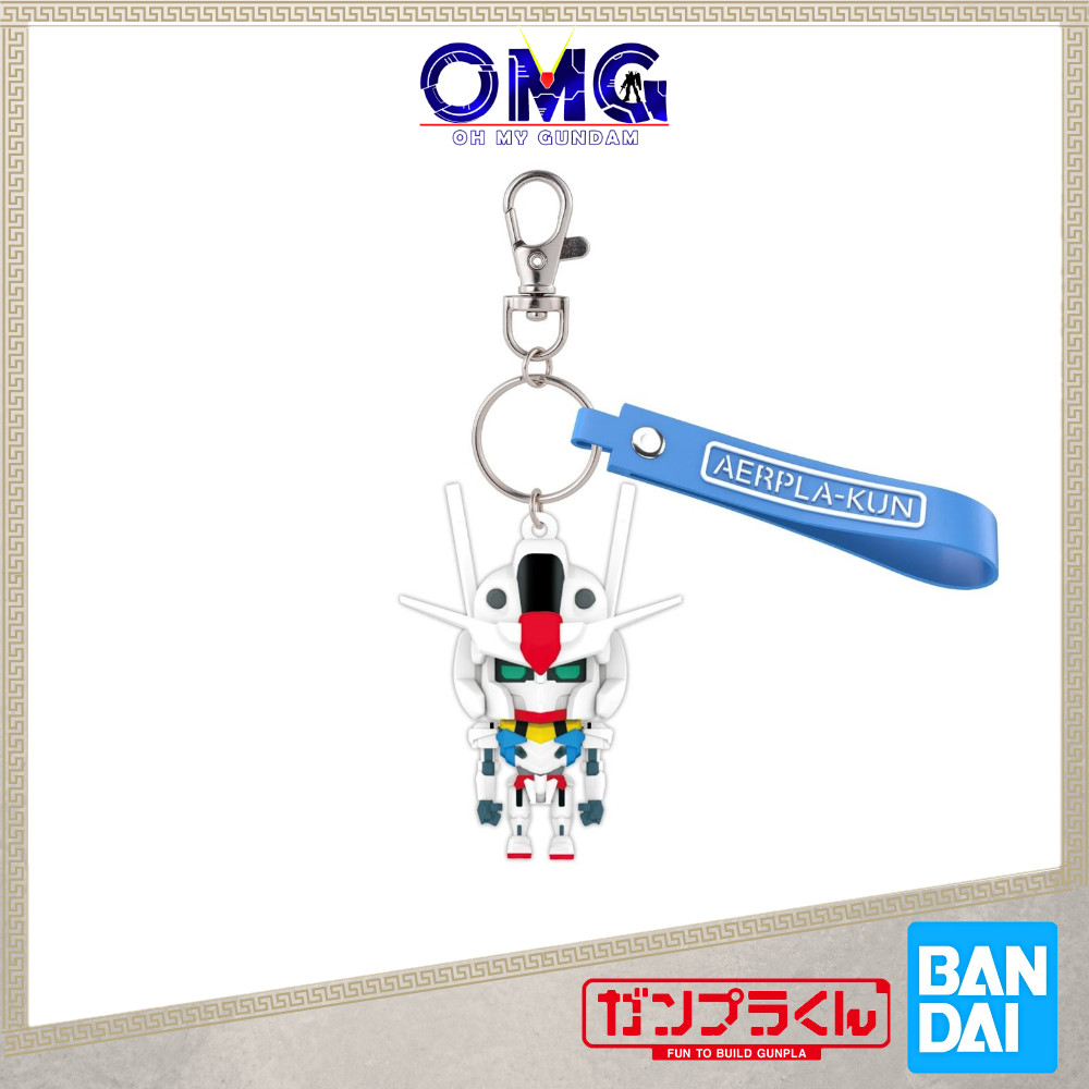 Bandai 3D Rubber Mascot Keychain - Aerial-Kun 68379 Gundam Key Chain ...