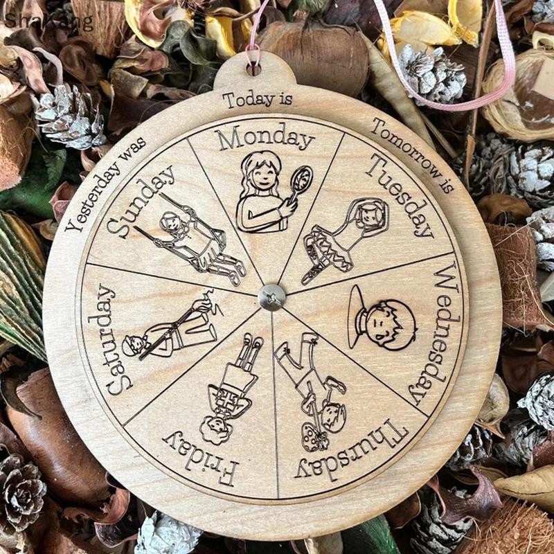 SKMY 1Pc Days Of The Week Weekly Study Carousel Classroom Learning Wall ...