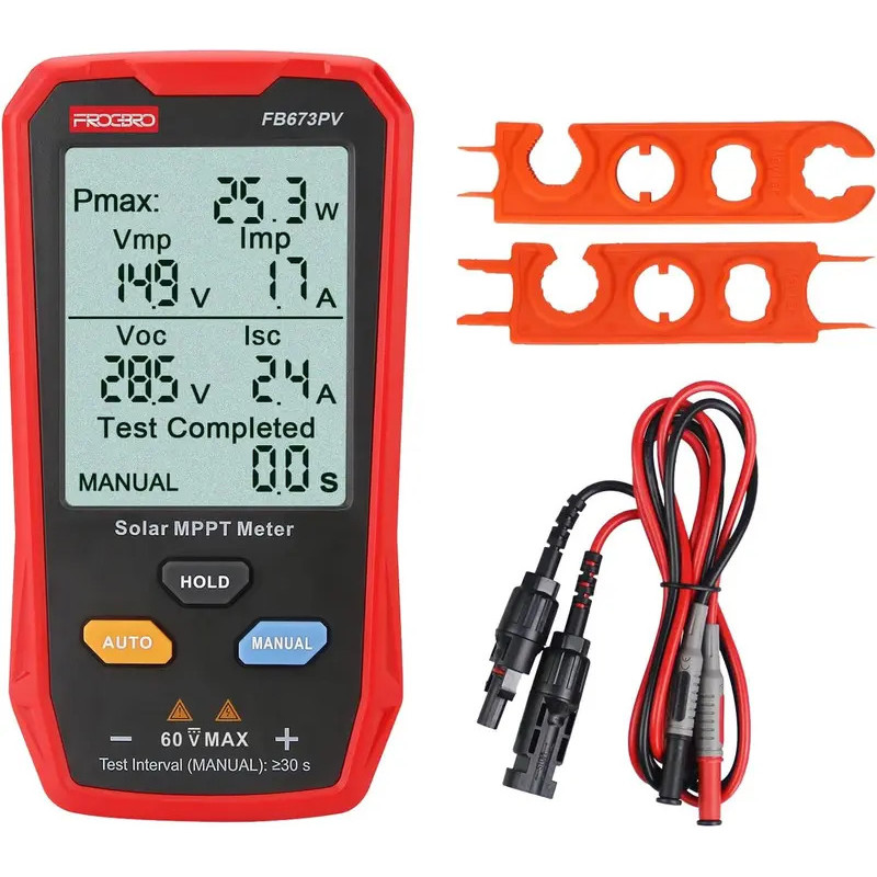 Solar Panel Tester Meter Photovoltaic Multimeter 800W,MPPT Meter with ...