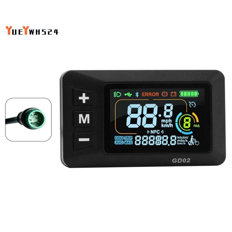 LCD-GD02 Electric Bike LCD Display Meter Dashboard Display Panel 24V ...