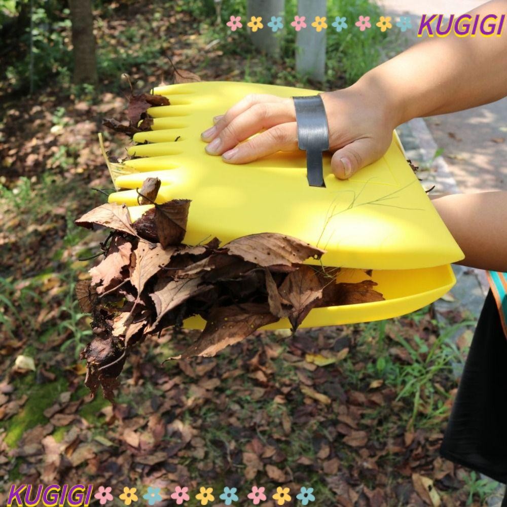 KUGIGI Leaf Rake, Reusable Leaf Loader Leaf Scoops, Durable Lightweight ...