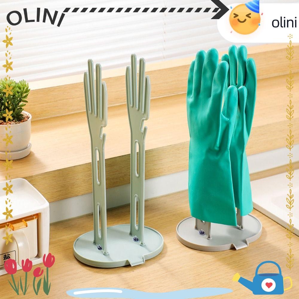 OLINI Rubber Gloves Drying Rack, Plastic Detachable Drainage Rack ...