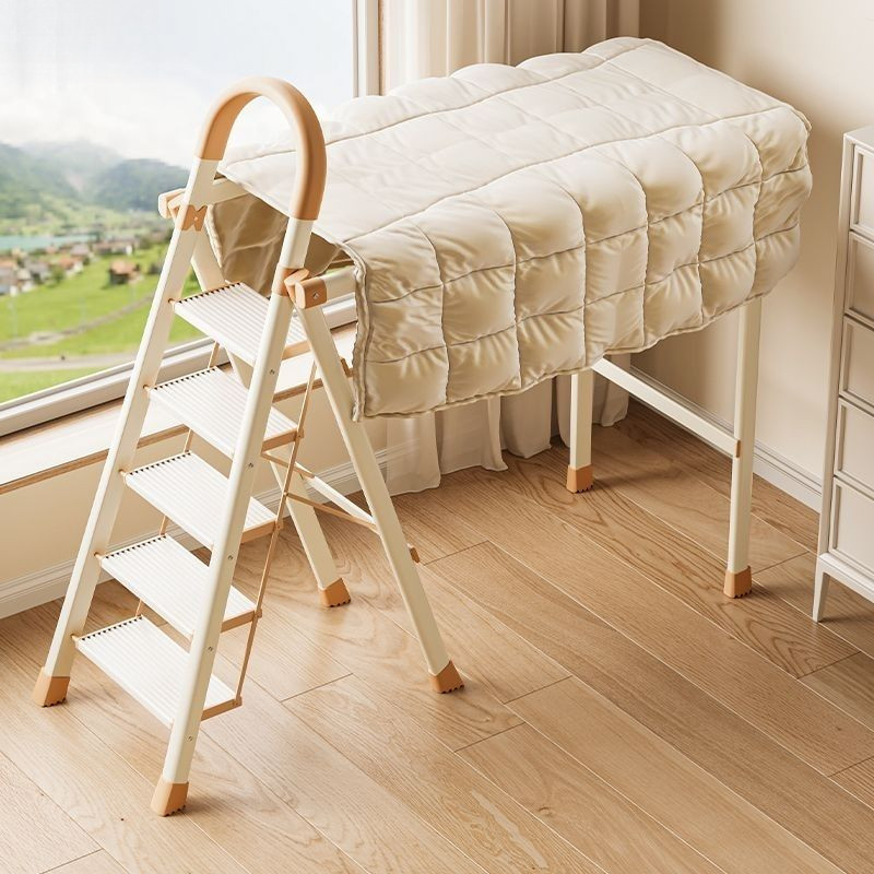 Ladder folding telescopic ladder clothes drying rack carbon steel ...