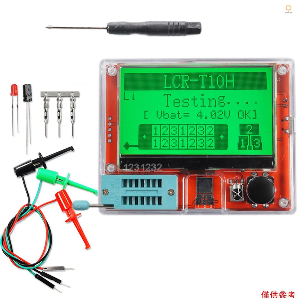 Ado)LCR-T10H Transistor Meter Multi-Function Capacitance Resistance ...