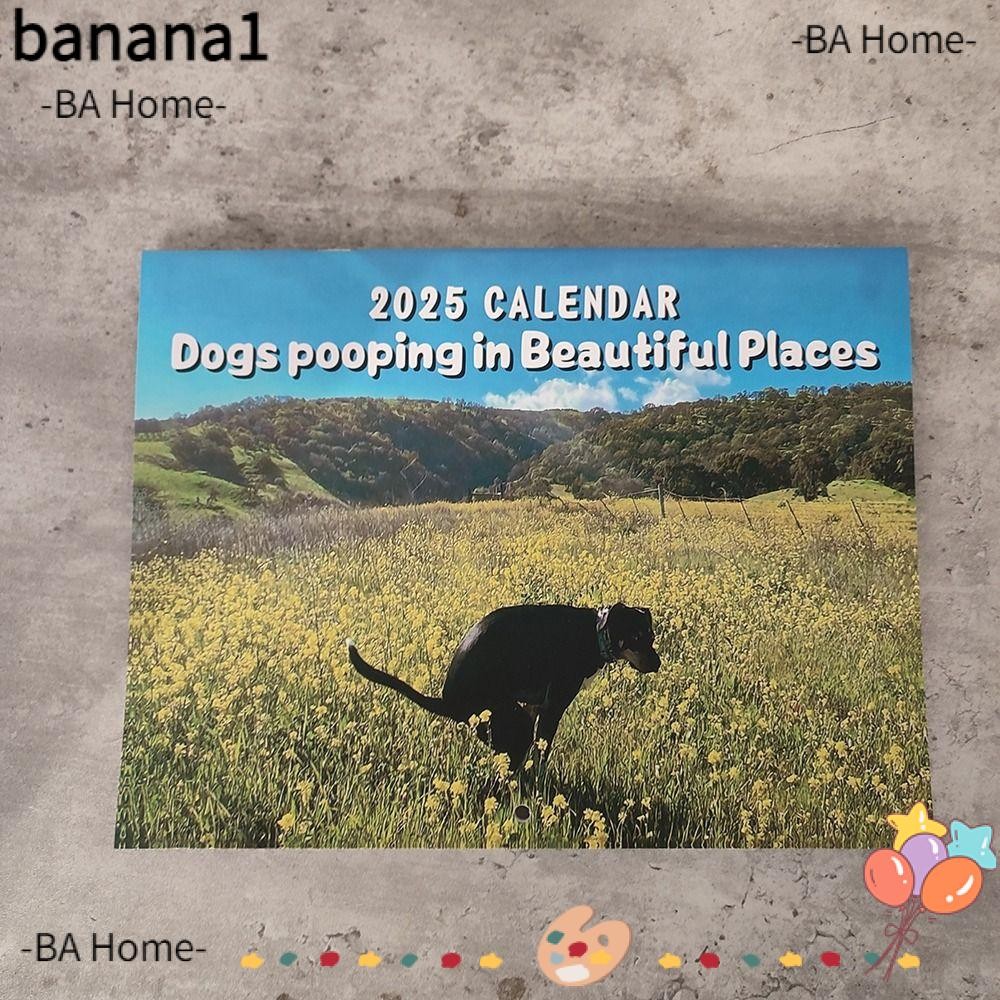 BA 2025 Calendar, Dogs Pooping Hangable Dogs Pooping Calendar, Durable ...