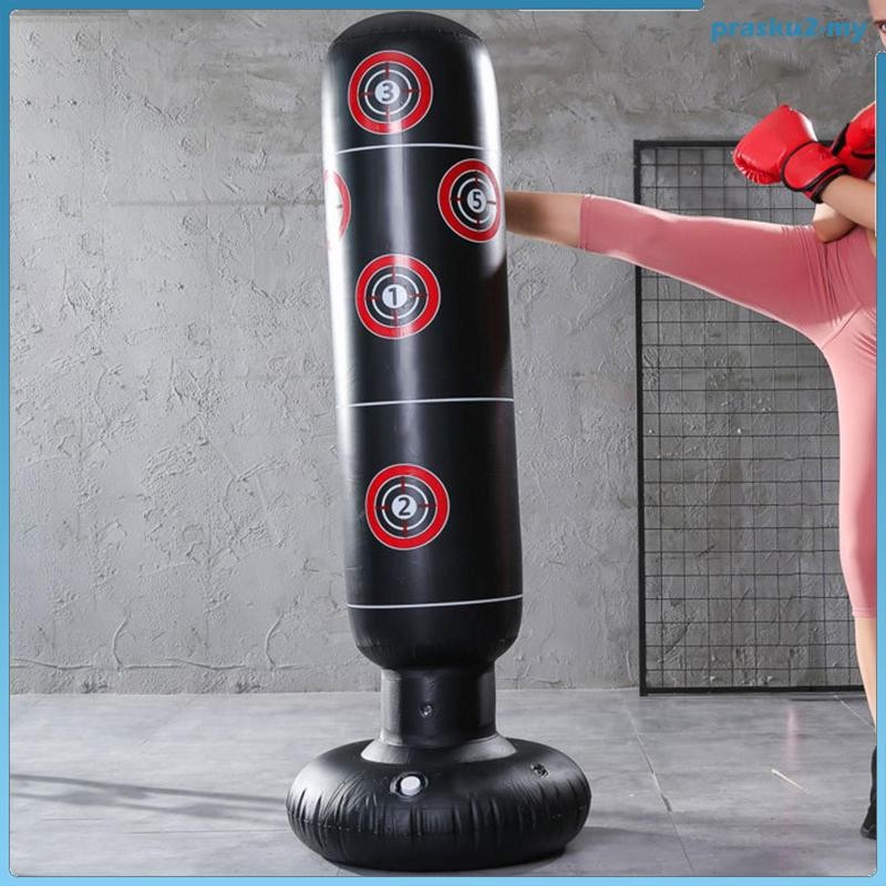 [PraskuafMY] Inflatable Punching Bag Punching Toy with Stand Heavy Bag ...