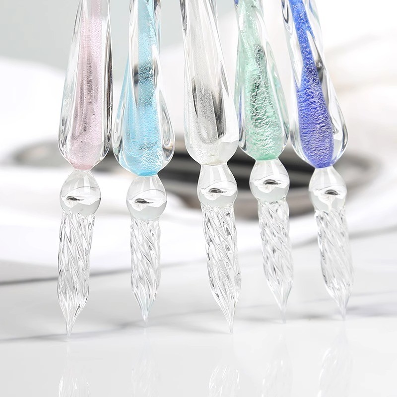 Glass Pen Starry Sky Dip Pen Crystal Pen Antique Fairy Color Ink ...