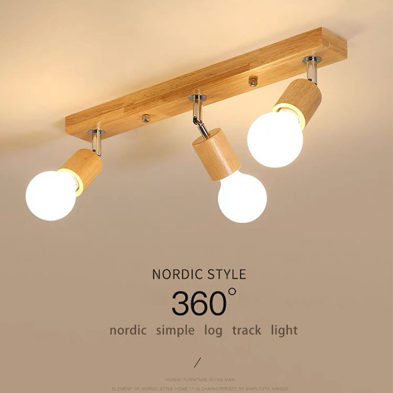 Nordic Simple Log Track Light Corridor Aisle Ceiling Lamp Led Modern ...