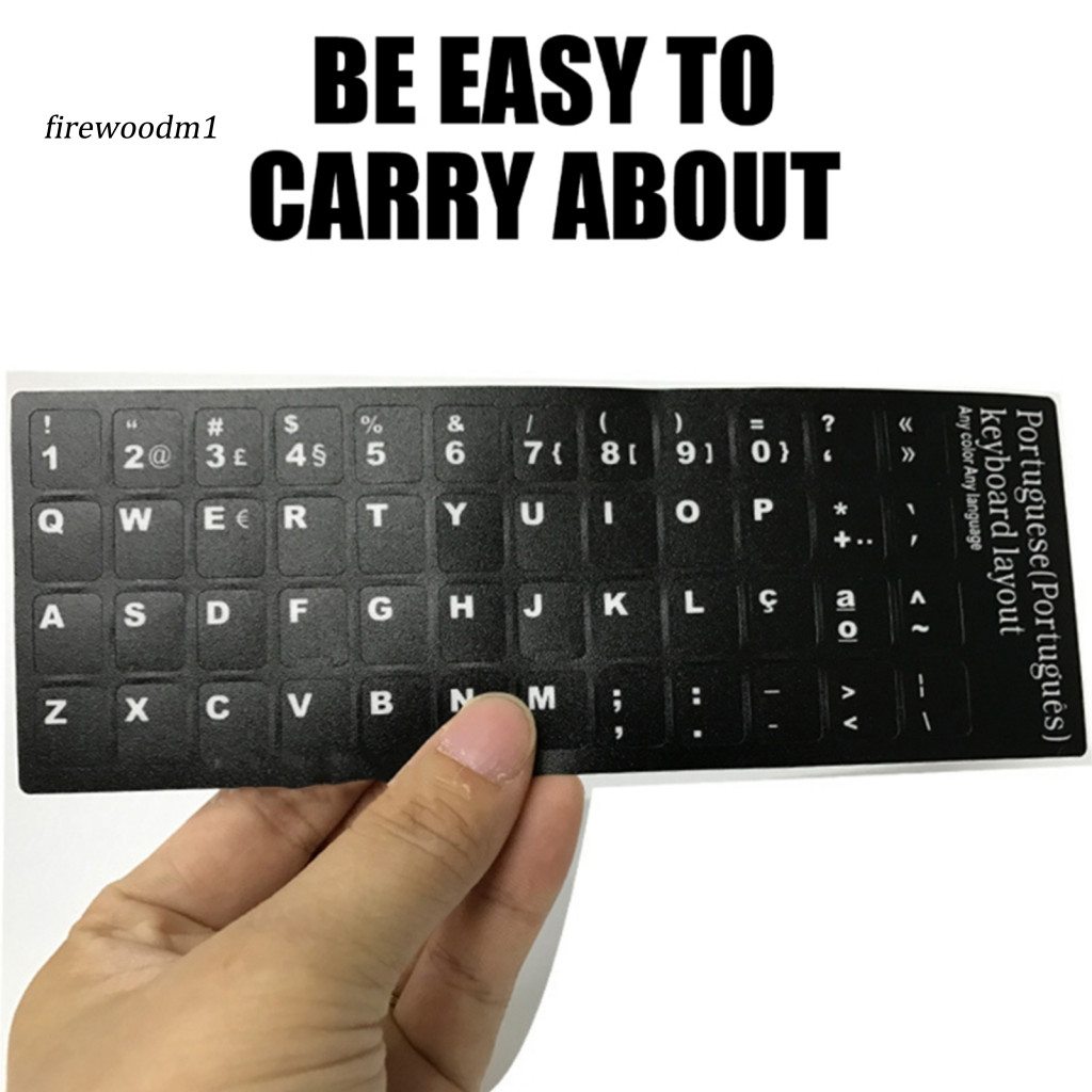 [Fe] Keyboard Stickers for Worn Letters Stick-on Keyboard Letters 2pcs ...