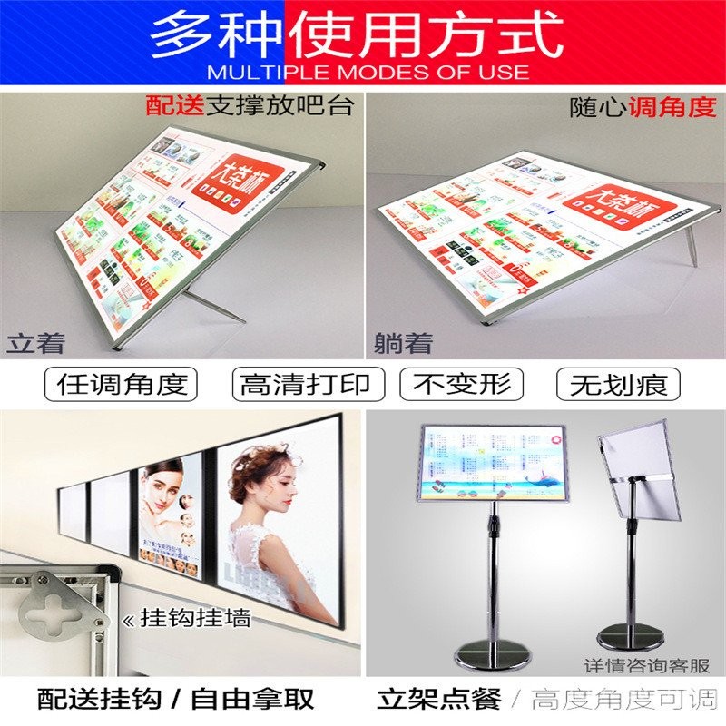 Kad paparan menu bercahaya kotak cahaya dipimpin papan iklan senarai harga kaunter bar kedai teh ...