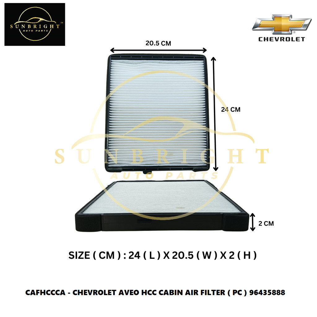 CHEVROLET AVEO HCC CABIN AIR FILTER ( PC ) | Shopee Malaysia