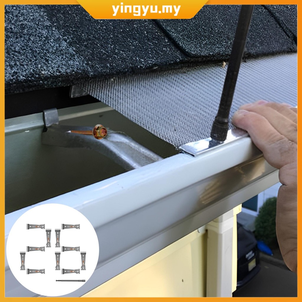 Gutter Brackets Fastener Solid Aluminum Gutter Brackets for Sagging ...