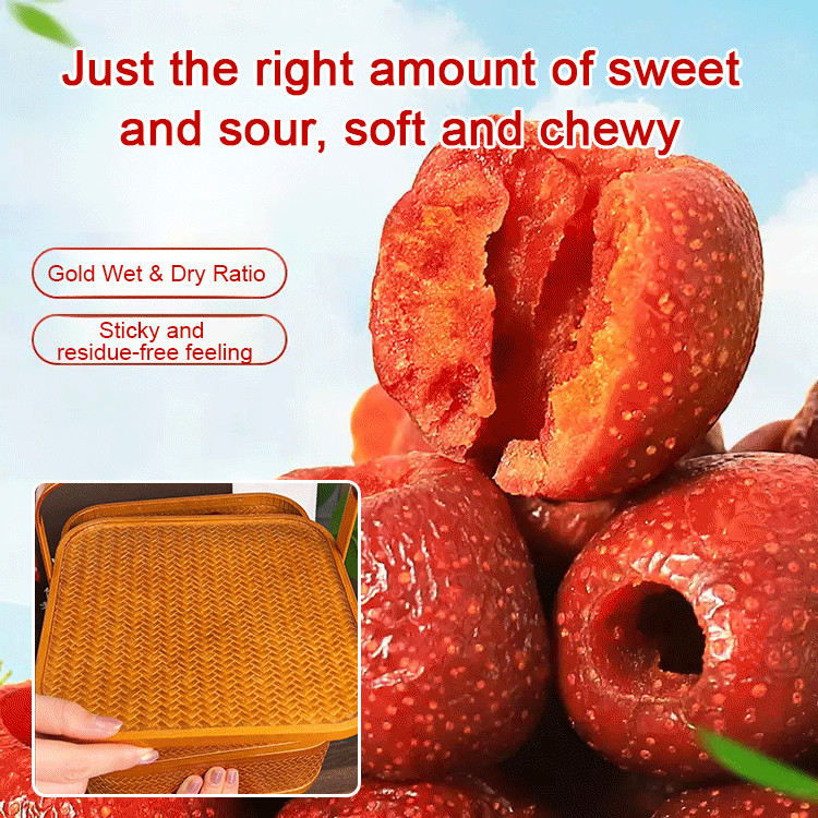 ⚡24H Shipping⚡Hollow Hawthorn Snacks for Children新鲜空心无核山楂果Fresh Candied ...