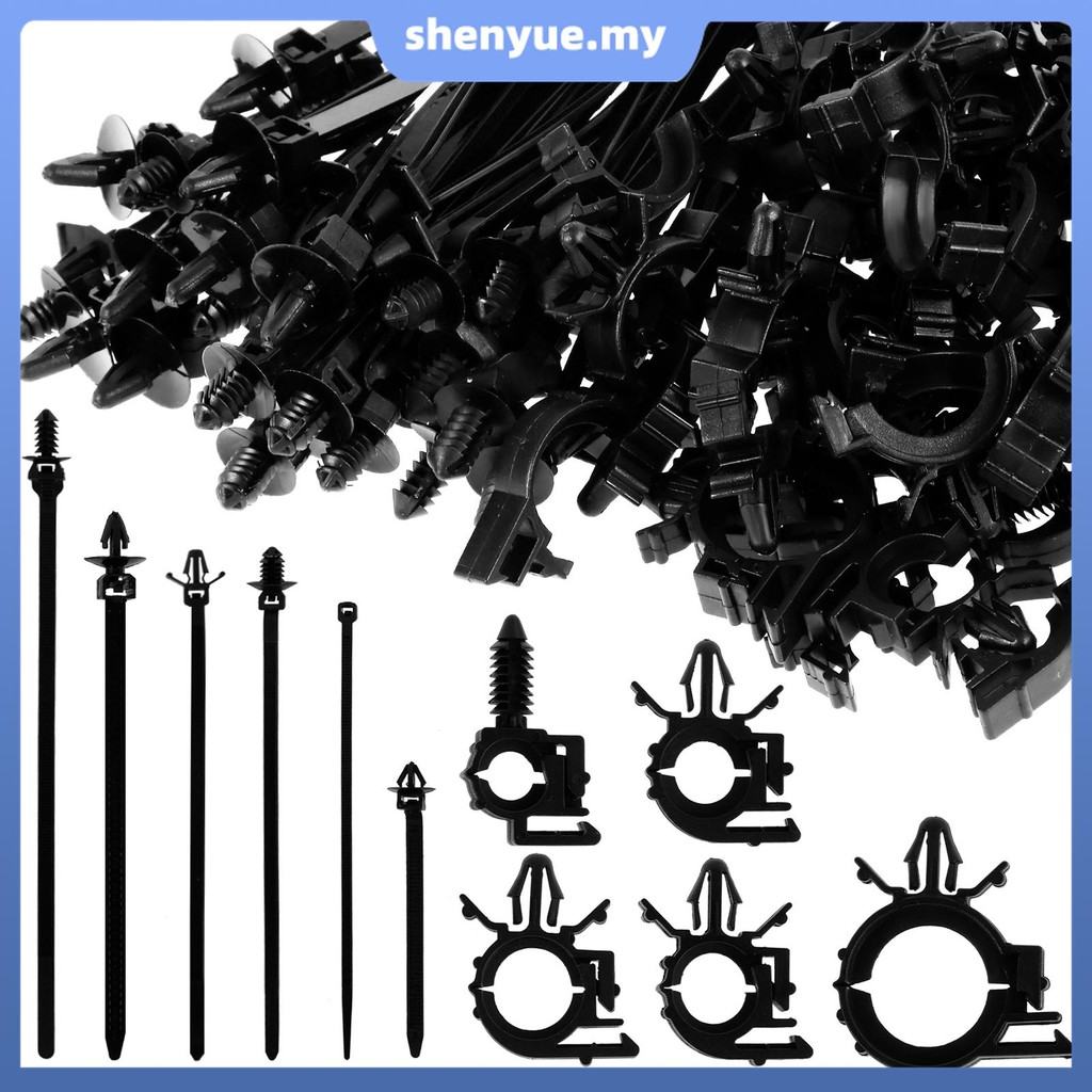290Pcs Car Wire Harness Routing Clip Assortment Kit 5 Different Sizes ...
