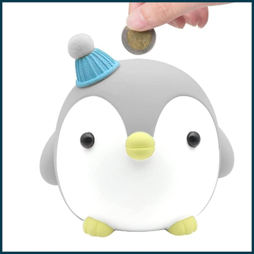 Save Money Box Attractive Cartoon Penguin Shape Coin Bank Decorative ...