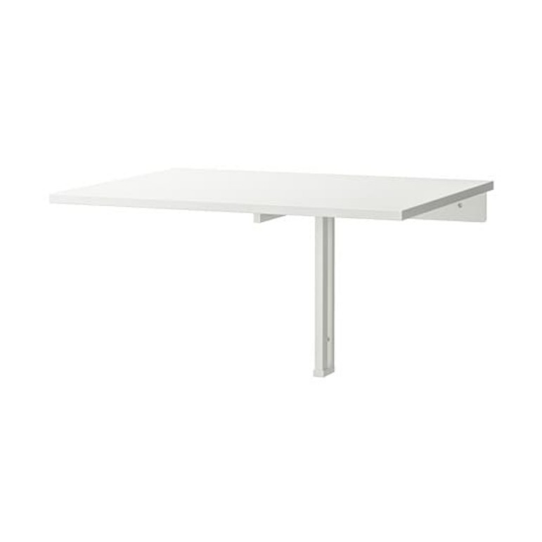 ORIGINAL IKEA NORBERG Wall-Mounted Drop-Leaf Table, White (74x60cm ...