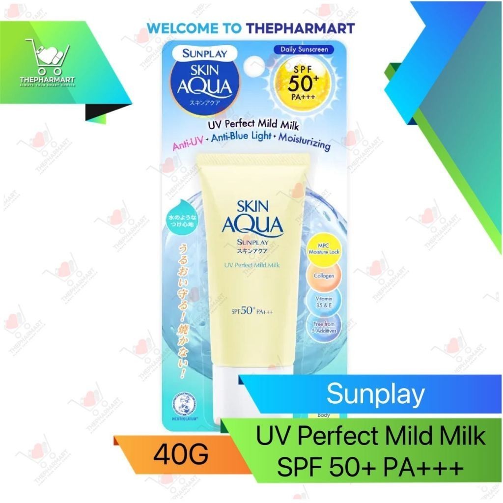 Sunplay Skin Aqua UV Perfect Mild Milk SPF 50+ PA+++ (40G) | Shopee ...